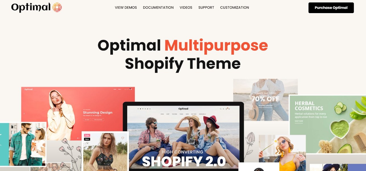Optimal Shopify Theme: Best MultiPurpose Shopify Theme